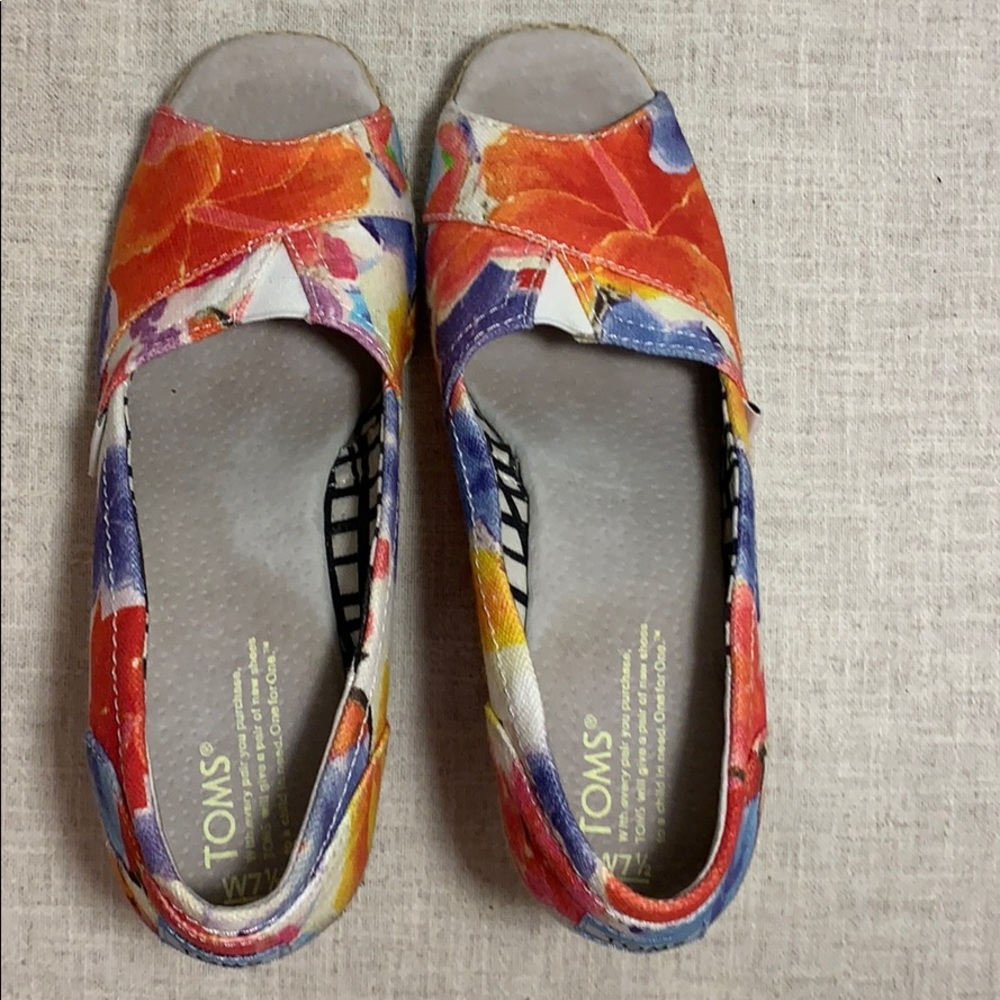 Toms Floral Wedge Heel - Gem
